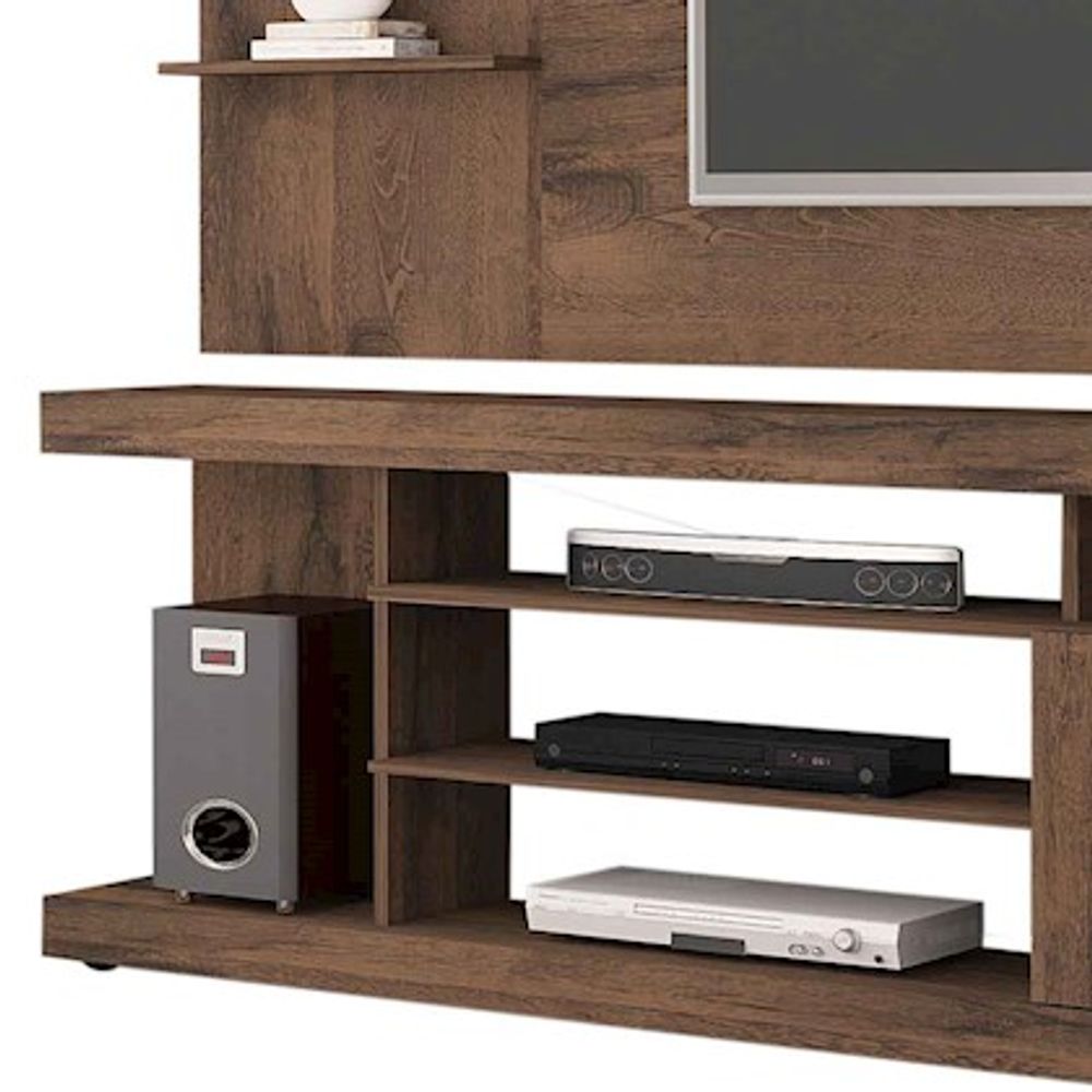 Painel para Tv 50 Polegadas e Rack 2 Portas Viena Permobili Café ...