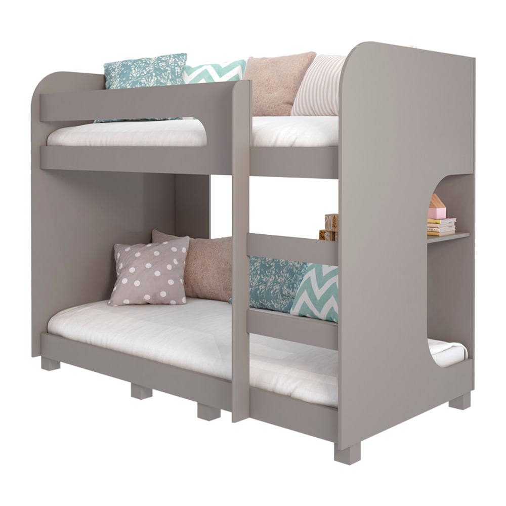 Beliche Montessoriana 100% Mdf Com Prateleira E Pés Ema Cimol Grafite ...